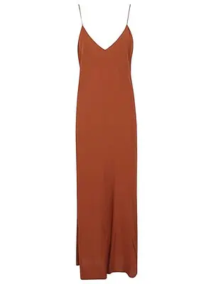 Alberto Biani Georgette Long Slip Dress