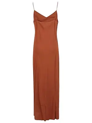 Alberto Biani Georgette Long Slip Dress