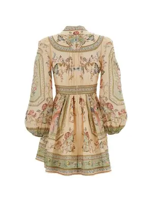 Zimmermann Roselight Linen Mini Dress