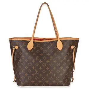 LOUIS VUITTON Monogram Canvas Neverfull Mm Tote Bag - Brown
