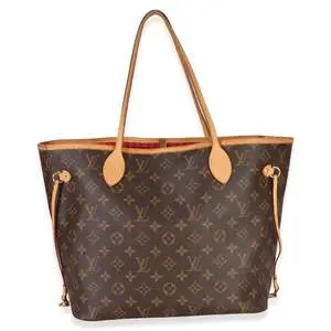 LOUIS VUITTON Monogram Canvas Neverfull Mm Tote Bag - Brown