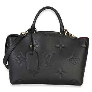 LOUIS VUITTON Monogram Giant Empreinte Petit Palais Shoulder Bag - Black
