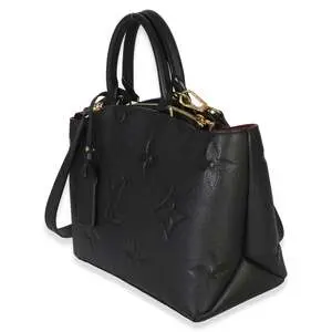 LOUIS VUITTON Monogram Giant Empreinte Petit Palais Shoulder Bag - Black