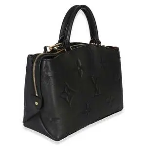 LOUIS VUITTON Monogram Giant Empreinte Petit Palais Shoulder Bag - Black