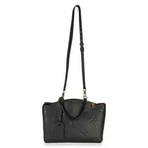 LOUIS VUITTON Monogram Giant Empreinte Petit Palais Shoulder Bag - Black
