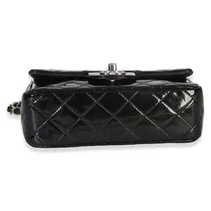 Chanel Quilted Patent Flap Bag - Black
