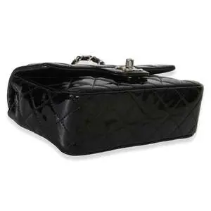 Chanel Quilted Patent Flap Bag - Black