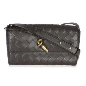 Bottega Veneta Bottega Veneta Fondant Nappa Leather Andiamo Crossbody Bag Brown