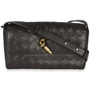 Bottega Veneta Fondant Nappa Leather Andiamo Crossbody Bag - Brown