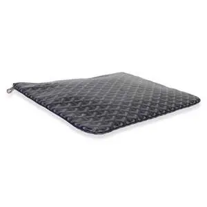 Goyard Navy Goyardine Canvas Senat Pouch Gm