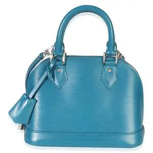 LOUIS VUITTON Louis Vuitton Epi Leather Alma BB Top Handle Bag Blue