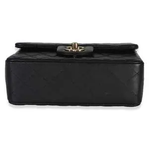 Chanel Quilted Lambskin Rectangular Flap Bag - Black
