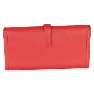 Hermès Jige Elan Clutch - Red