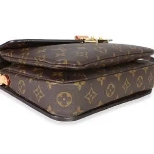 LOUIS VUITTON Monogram Canvas Pochette Metis Shoulder Bag - Brown