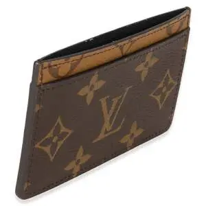 LOUIS VUITTON Reverse Monogram Card Holder - Brown