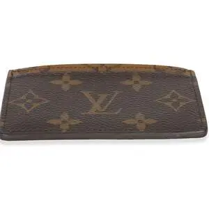 LOUIS VUITTON Reverse Monogram Card Holder - Brown