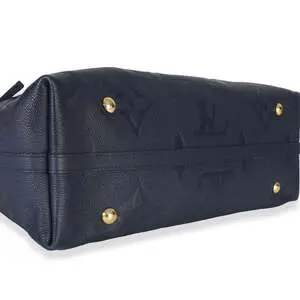 LOUIS VUITTON Navy Giant Monogram Empreinte Carryall Mm Shoulder Bag - Blue