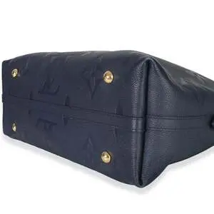 LOUIS VUITTON Navy Giant Monogram Empreinte Carryall Mm Shoulder Bag - Blue