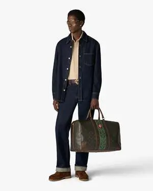 Casablanca Dark Monogram Weekender Bag