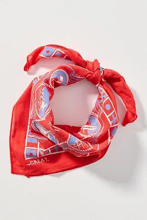 The Great. Sailboat Bandana - Red