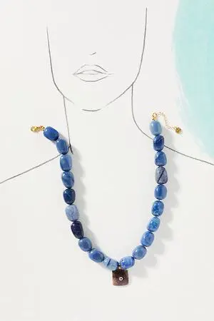 Maison Irem Beaded Stone Necklace