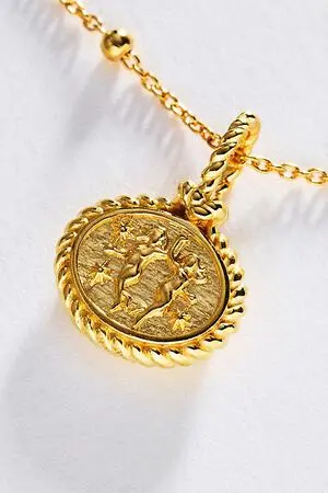 AWE INSPIRED Awe Inspired Zodiac Gemstone Pendant Necklace Gemini