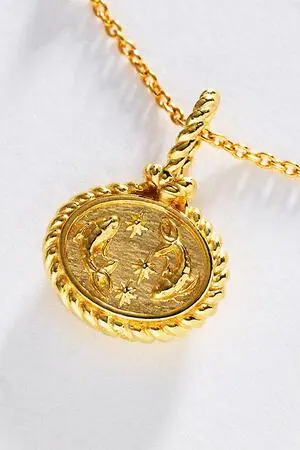 AWE INSPIRED Zodiac Gemstone Pendant Necklace - Pisces