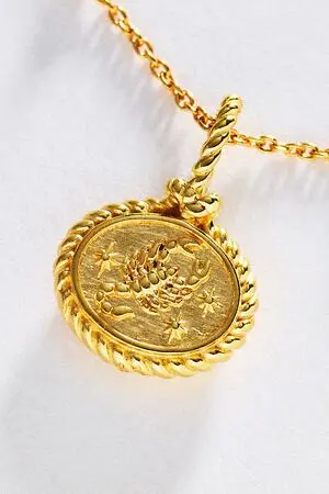 AWE INSPIRED Zodiac Gemstone Pendant Necklace - Scorpio