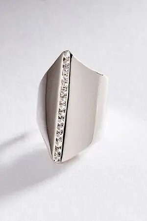 AWE INSPIRED Awe Inspired Shield Ear Cuff Silver