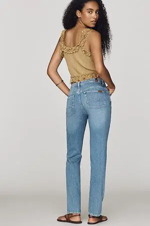 7 For All Mankind Modern Dojo Mid-rise Flared Jeans