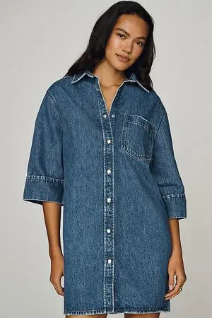 ANINE BING Mary Button-front Dress