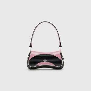 DIESEL® Play Clutch Bag With Quilted Flap And Perforated Panels - Multicolor