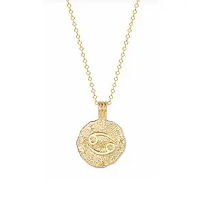ZOË & MORGAN Sun In Cancer Necklace Vermeil - Gold