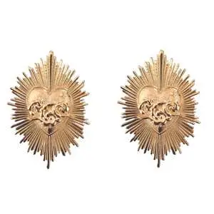 IN CAUDA VENENUM Gold Vayu Earrings