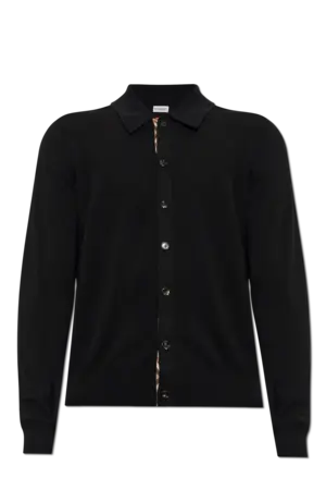 Burberry Wool Cardigan ‘channing - Black