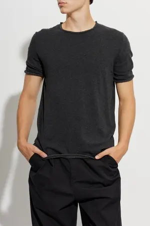 American Vintage T-shirt With Raw Edges