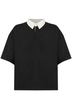 ADIDAS ORIGINALS Oversize” Polo Shirt - Black
