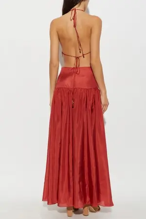 Zimmermann Silk Halterneck Maxi Dress