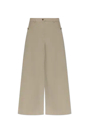 Max Mara Alamaro" High-rise Bootcut Jeans - Beige