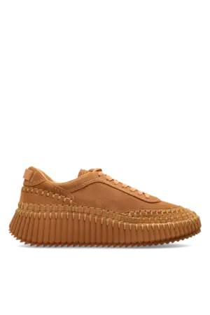 Chloé Nama` Sports Shoes On A Platform - Brown