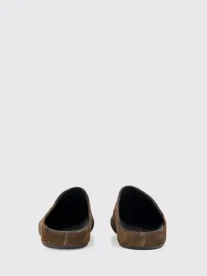 Officine Creative Babouche Suede Open-heel Sabot Mules