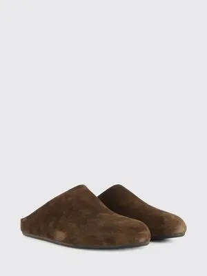 Officine Creative Suede Open-heel Sabot Mules - Brown