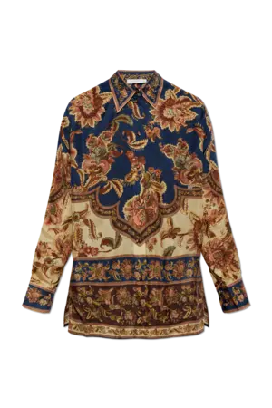 Zimmermann Silk Shirt With Print - Multicolour