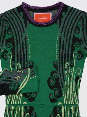 La DoubleJ Midi Dress Long Sleeve Knit - Green