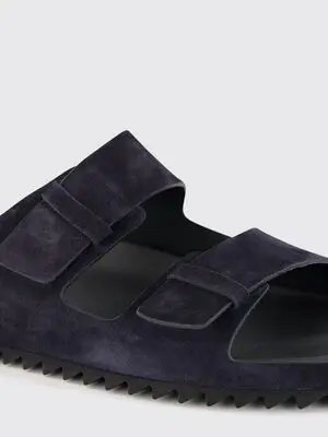 Officine Creative Suede Leather Flat Sandals