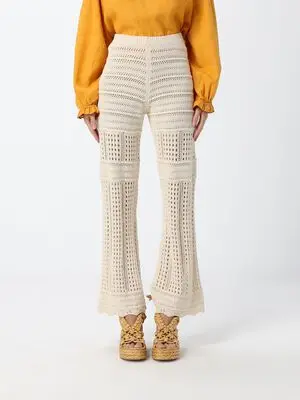 TWINSET Crocheted Flare Trousers