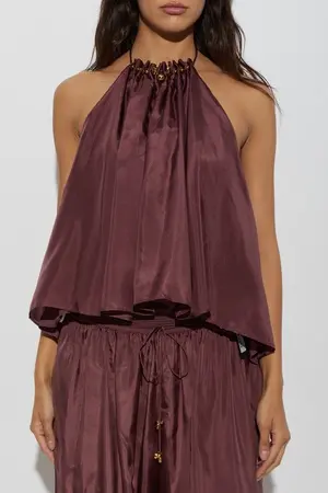 Zimmermann Silk Top With Appliqués