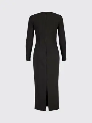Roland Mouret Square Neckline Crêpe Midi Sheath Dress