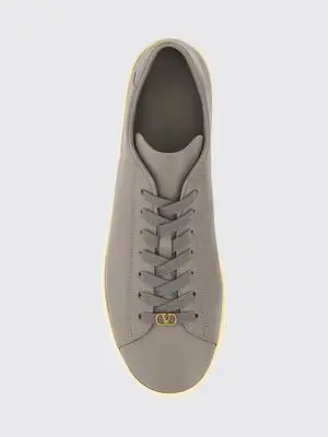 Valentino Garavani Royco Low-top Calfskin Sneakers With Vlogo Signature - Green