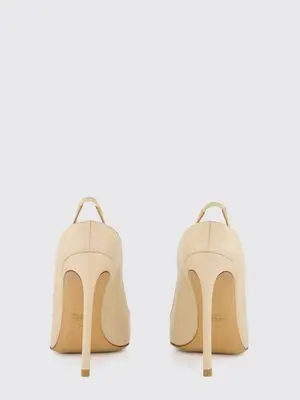 FRANCESCO RUSSO Leather Slingback Pumps With Stiletto Heel